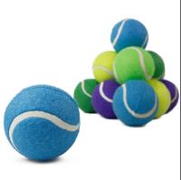 China Bulk Pet Tennis Balls 2.5 Inch Natural Rubber Dog Balls for Play and Training for sale
