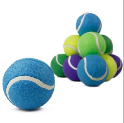China Bulk Pet Tennis Balls 2.5 Inch Natural Rubber Dog Balls for Play and Training for sale