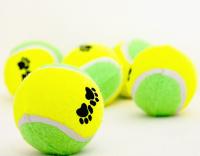 China Mini Dog Tennis Balls 2.5cm Natural Rubber Pet Toy Balls for Play for sale