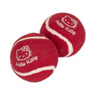 China HELLO KITTY Twin Pack Tennis Balls HK13 Pet Toy Gift 2-Pack 6.7cm for sale