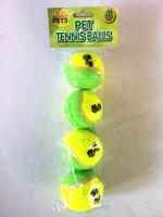 China Pet Tennis Balls for Dogs 2.5 Inch Natural Rubber Non Toxic Safe Durable for sale