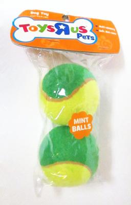 China Wholesale Pet Tennis Balls 2 Pack 2.5 Inch Natural Rubber Dog Toy for sale