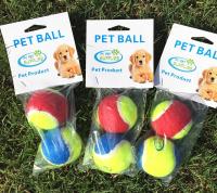 China Dog Toy Tennis Balls 2 Pack Durable Pet Fetch Balls for Play for sale