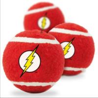 China Custom Logo 2.5 Inch Eco Friendly Rubber Pet Tennis Balls for Dog Exercise Training Throwing Balls for sale
