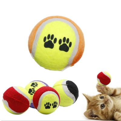 China Custom Dog Tennis Ball 6.7cm Diameter Non-Toxic Pet Chew Toy for Aggressive Chewers for sale