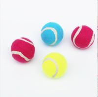 China 2pk squeaky dog tennis balls for sale