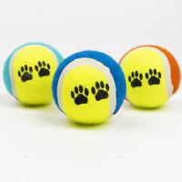 China 2pk squeaky dog tennis balls for sale