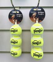 China Pet Dog Rubber Tennis Ball Chew Toy 3 Pack Durable Non-Toxic BPA Free for sale