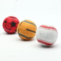 China Outdoor 6.3cm Rubber Soft Fetch Toy Tennis Ball for Pet Playing and Training for sale