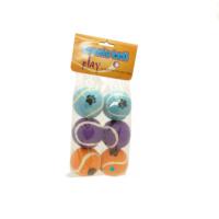 China 6pcs Pet Dog Chew Tennis Balls Funny Interactive Toy for Cats Dogs Training Play for sale