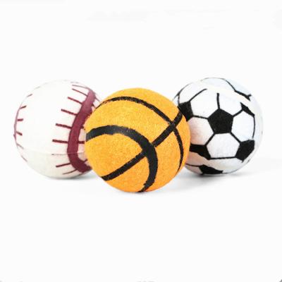 China Outdoor 6.3cm Rubber Soft Fetch Toy Tennis Ball for Pet Playing and Training for sale