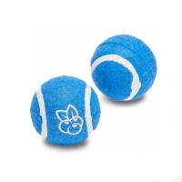 China Franklin Pet Supply Ready Set Fetch Squeak Tennis Balls Dog Toy Squeaks When Squeezed 2.5 Inch for sale