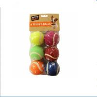 China 6.2cm Orange Rubber Dog Fetch Toy Ball Non-Toxic Pet Tennis Ball for Outdoor Play for sale