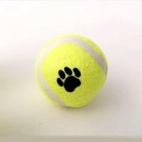 China 5cm Pet Tennis Launcher Ball Dog Server Elastic Interactive Toy for Chewing Play for sale