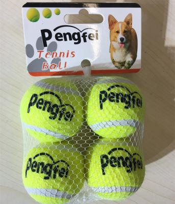 China Durable Pet Tennis Balls for Dogs Fetch Throw Chew 2.5 Inch for sale