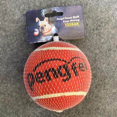 China Squeaky Tennis Balls for Dogs 6 Pack Colorful Pet Chew Toys for Exercise Training for sale