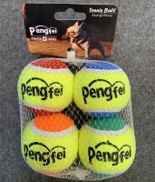 China Pet Tennis Balls for Dogs 3 Inch Blue Pack of 2 Small Medium Natural Rubber for sale