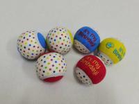 China Holiday Themed Dog Tennis Balls 2.5 Inch Red Green 2 Pack Pet Toy for sale