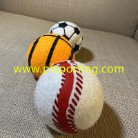 China Custom Logo Strong Dog Ball 5000pcs MOQ Natural Synthetic Rubber Pet Tennis Ball for sale