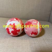 China Custom Logo Rubber Dog Interactive Chew Toy Pet Tennis Ball 2.5 Inch for Training for sale