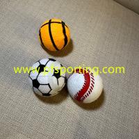 China Custom Logo Eco-Friendly Rubber Tennis Ball Dog Training Toy 5000pcs MOQ for sale