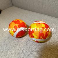 China Custom Logo Rubber Dog Interactive Chew Toy Pet Tennis Ball 2.5 Inch for Training for sale