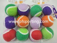 China Custom Color Interactive Chew Rubber Pet Tennis Balls 6.5cm Durable Dog Toy for sale