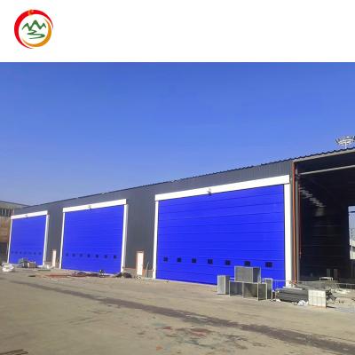 China Industrial Wind-Resistant PVC Stacking Door 6-60m Height 8-140m Width with 55kg/m² Wind Pressure Rating for sale
