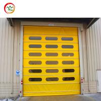 China Custom Industrial PVC Fast Roller Shutter Door with Geomagnetic Induction - 1.0mm PVC, 6-60m Height Range, Wind Resistance 77kg/m² for sale