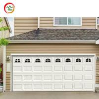 China Modern Motorized Bifold Sectional Garage Door 450-550mm Panel Height with 110V/220V/380V Power Options for sale