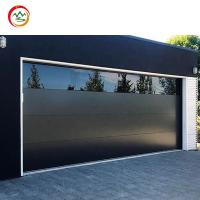 China 0.4mm Steel-Foam-Steel Sandwich Sectional Garage Door with Window - 450mm/500mm/550mm Panel Height, Remote Control for sale