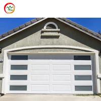China Custom Steel Sectional Overhead Garage Door 450-550mm Panel Height with Automatic Remote Control 110V/220V/380V for sale