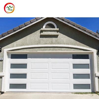 China Custom Steel Sectional Overhead Garage Door 450-550mm Panel Height with Automatic Remote Control 110V/220V/380V for sale