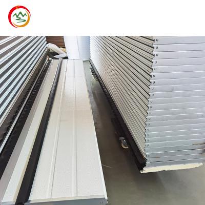 China 40-95mm Steel Sectional Garage Door Panel with Polyurethane Insulation - 0.326mm/0.426mm Thickness Options for sale