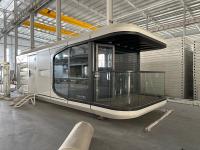 China Customized Space Capsule Prefabricated House 7000 sqm Facility 25000 Units Annual Capacity Steel Structure Modern Design for sale