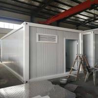 China 6m x 3m Prefabricated Portable Container Toilet with 50mm Insulation and Independent Sewage System for Outdoor Use for sale