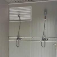 China Modern Sandwich Panel Portable Toilet & Mobile Shower Room 1100x1100x2300mm with 100L Waste Tank for sale