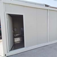 China Modern Sandwich Panel Portable Toilet & Mobile Shower Room 1100x1100x2300mm with 100L Waste Tank for sale