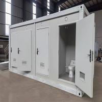 China Portable Mobile Toilet 6m x 3m x 2.8m with 50mm Sandwich Panel Walls and Independent Sewage System for sale