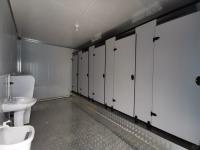 China Standard Thickness Prefabricated Camping Shower Toilet 1100x1100x2300mm with 100L Waste Tank and 4L Water Tank for sale