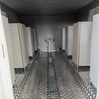 China Portable Container Toilet 6m x 3m x 2.8m with Sink - Durable Galvanized Steel Modular Bathroom for Outdoor Use for sale