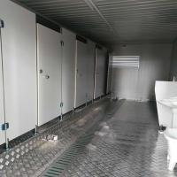China Customized Portable Mobile Public Toilet Folding Camping Luxury Site Toilet 6000x3000mm for sale