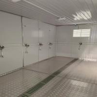 China Custom Modular Mobile Toilet Block with Hand Wash Basin Prefab Container Ablution Shower for Events 6000mm for sale