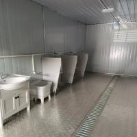 China Prefabricated Portable Toilet Container House 6000mm x 2438mm Customizable EPS Sandwich Panel for sale