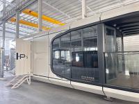 China Modern Glass Space Capsule Prefab House 100% Factory Built Steel Structure Custom Color for sale
