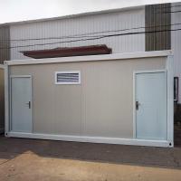China Customized Stainless Steel Security Door Mobile Toilet 6000mm x 3000mm Portable Toilet for Public Places for sale