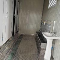 China Customized Stainless Steel Security Door Mobile Toilet 6000mm x 3000mm Portable Toilet for Public Places for sale