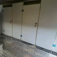 China Outdoor Single Toilet Container House 6000mm Length Customizable Public Sanitation for sale