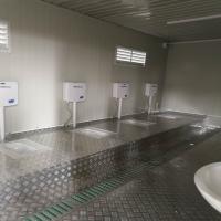 China Outdoor Single Toilet Container House 6000mm Length Customizable Public Sanitation for sale