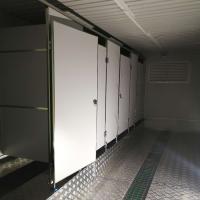 China Portable Camping Toilet 1100x1100x2300mm 85kg Mobile Public Toilet with 100L Waste Tank for sale
